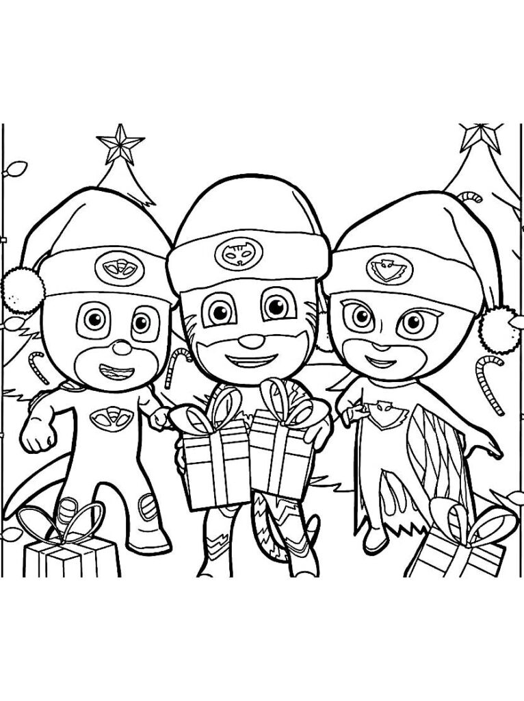 Coloriage Pyjamasque pour les petits super-héros - Coloriageenfants.com