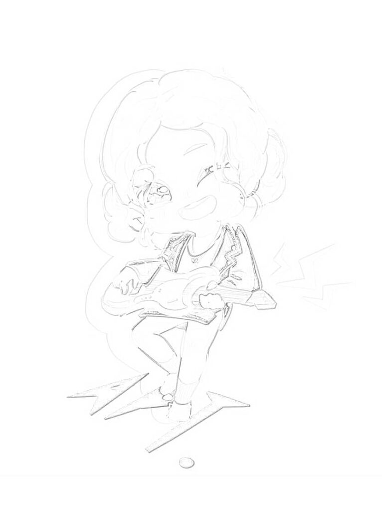 Activités de Coloriage ATP Rose Bruno Mars - Coloriageenfants.com