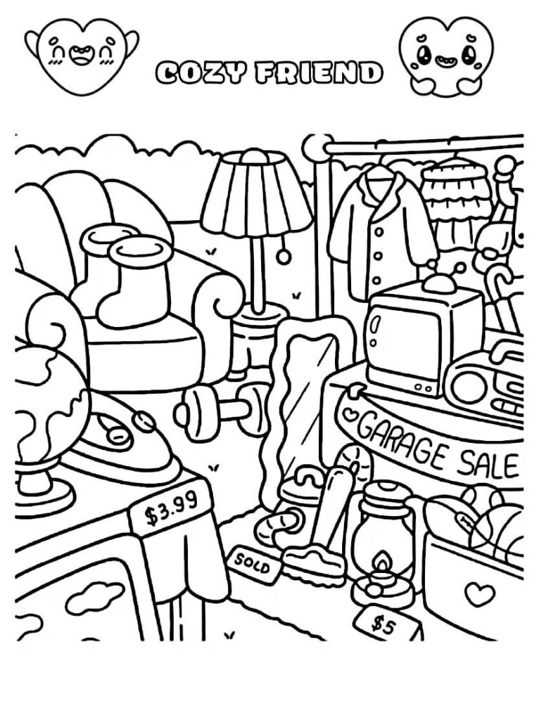 Cozy Friends coloring pages to color online - Coloriageenfants.com