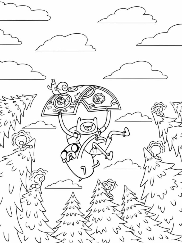Adventure Time Coloring Pages Free and Fun - Coloriageenfants.com