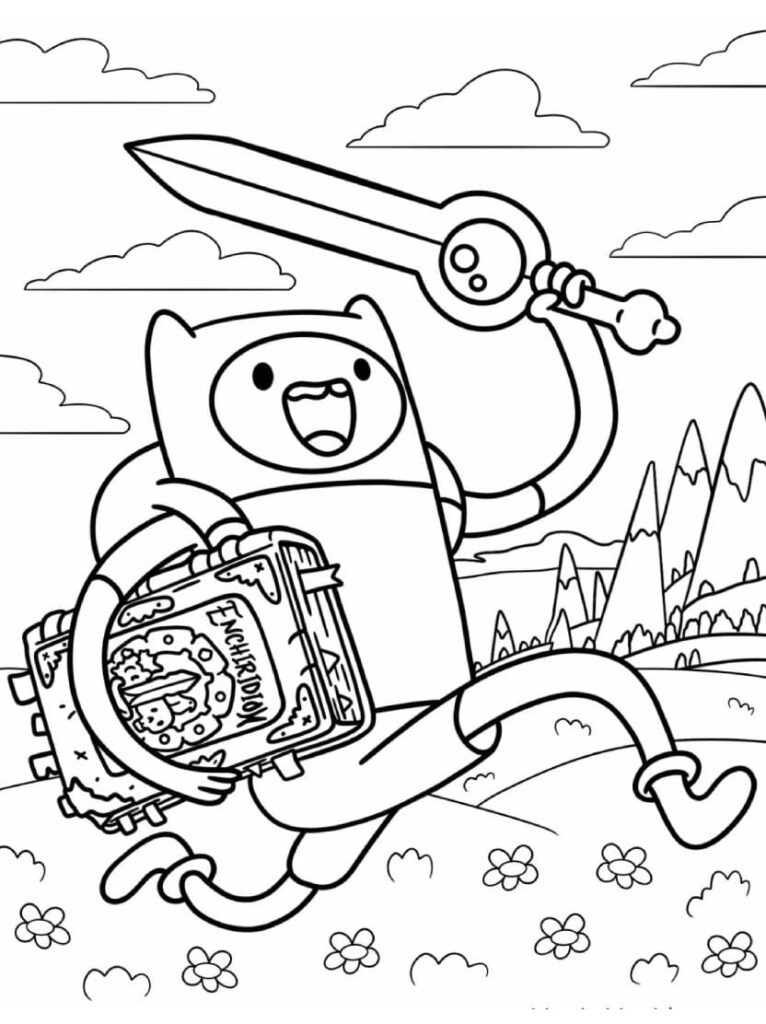 Adventure Time Coloring Pages Free and Fun - Coloriageenfants.com