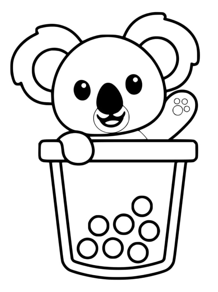 Coloriage Bubble Tea Fun et Créatif - Coloriageenfants.com