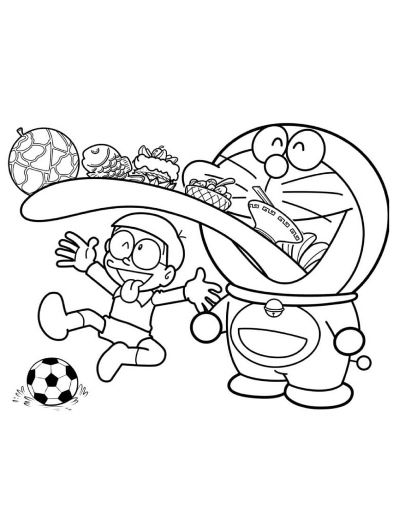 Free and Easy Doraemon Coloring Pages - Coloriageenfants.com