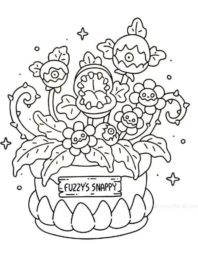 Laden Sie Fuzzy Hygge-Malvorlagen kostenlos herunter - Coloriageenfants.com