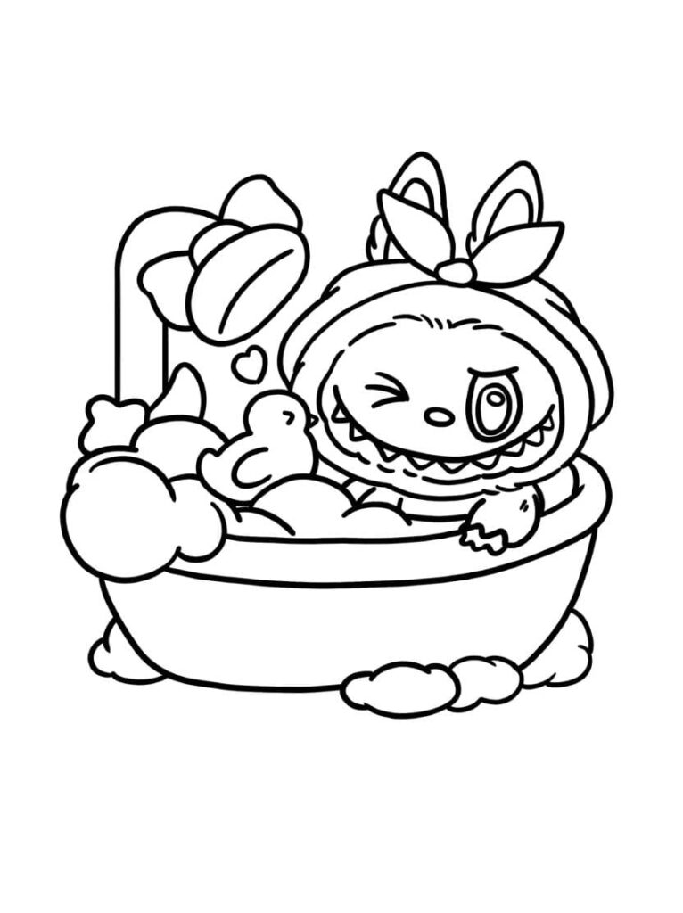 Descubre la página para colorear de Labubu - Coloriageenfants.com