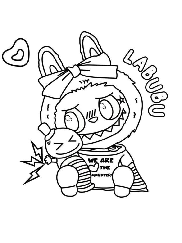 Découvrez le coloriage Labubu - Coloriageenfants.com