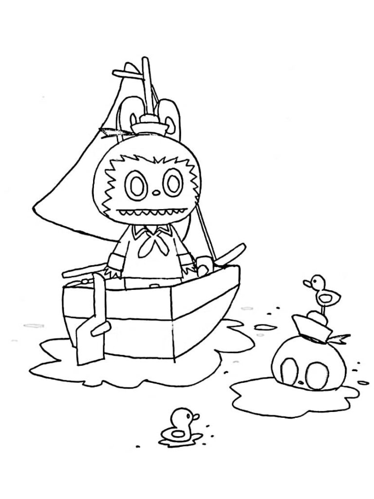 Descubre la página para colorear de Labubu - Coloriageenfants.com