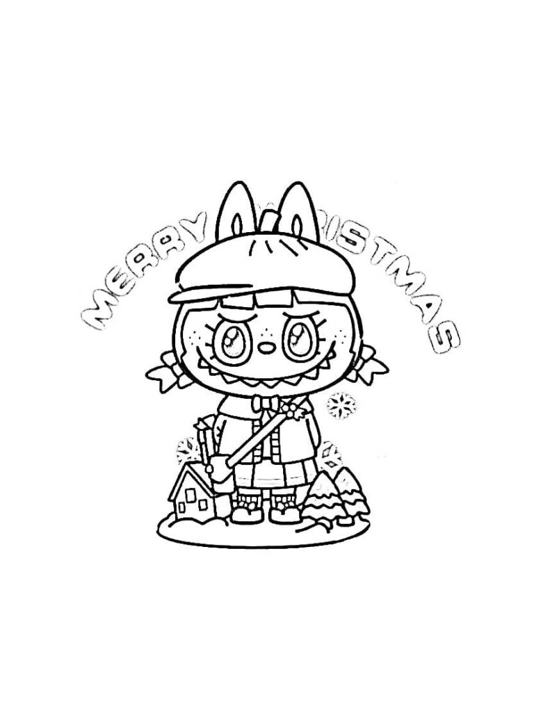 Entdecken Sie die Labubu-Malseite - Coloriageenfants.com