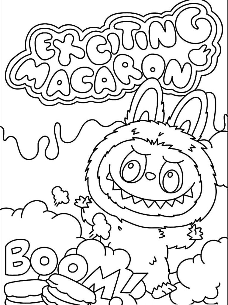 Labubu のぬり絵をご覧ください - Coloriageenfants.com