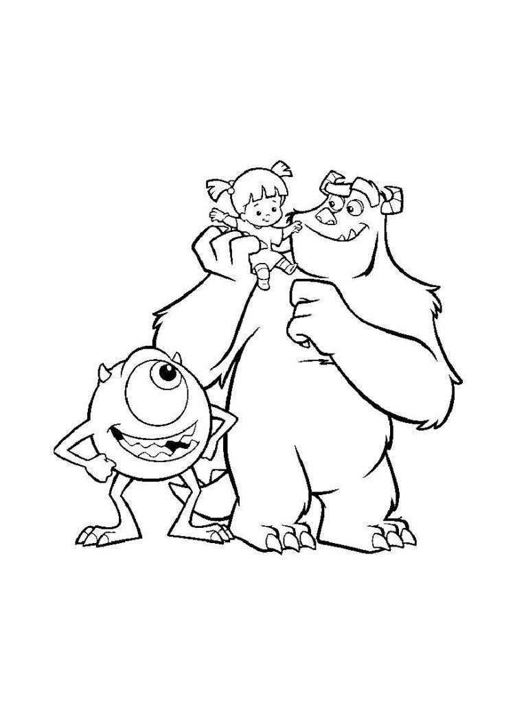 Dibujos para colorear de Monsters Inc para niños - Coloriageenfants.com