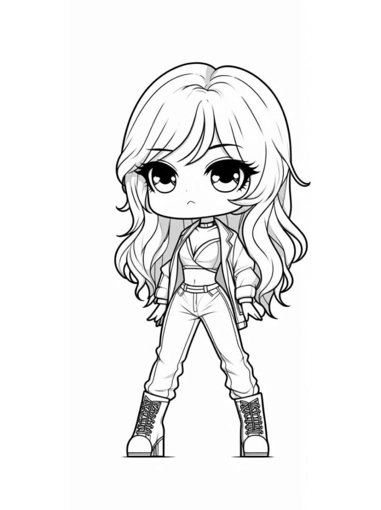 Top Model and Glamour Trend Coloring Pages - Coloriageenfants.com