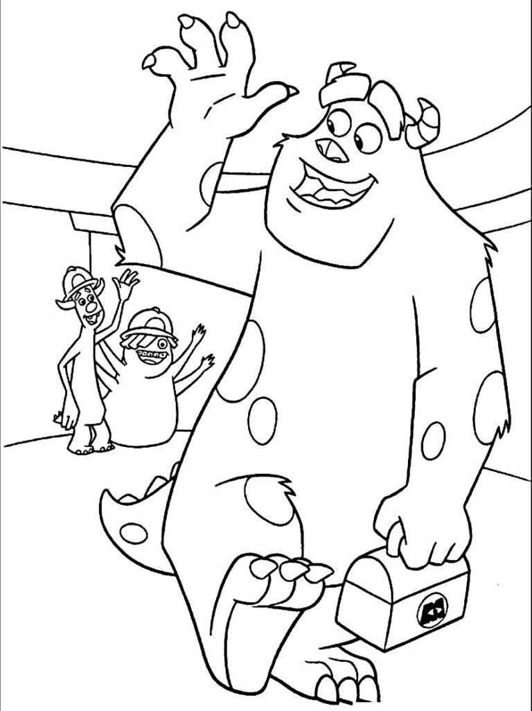 Dibujos para colorear de Monsters Inc para niños - Coloriageenfants.com