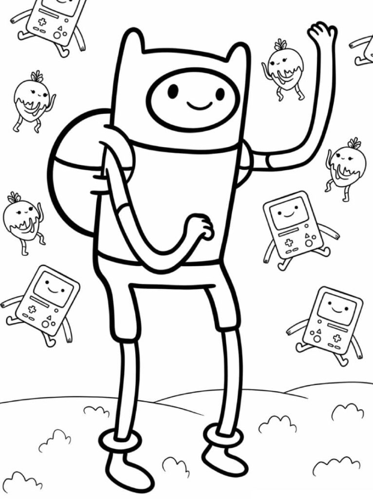Adventure Time Coloring Pages Free and Fun - Coloriageenfants.com