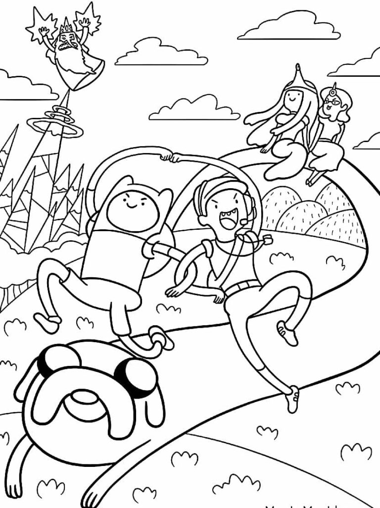Adventure Time Coloring Pages Free and Fun - Coloriageenfants.com