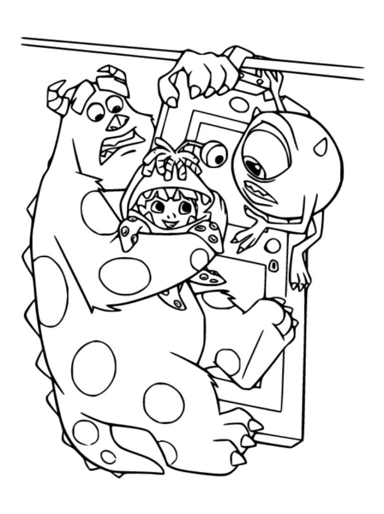 Dibujos para colorear de Monsters Inc para niños - Coloriageenfants.com