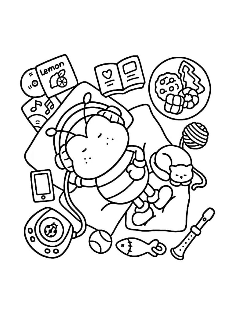 Comfy Days Coloring Pages for Kids - Coloriageenfants.com