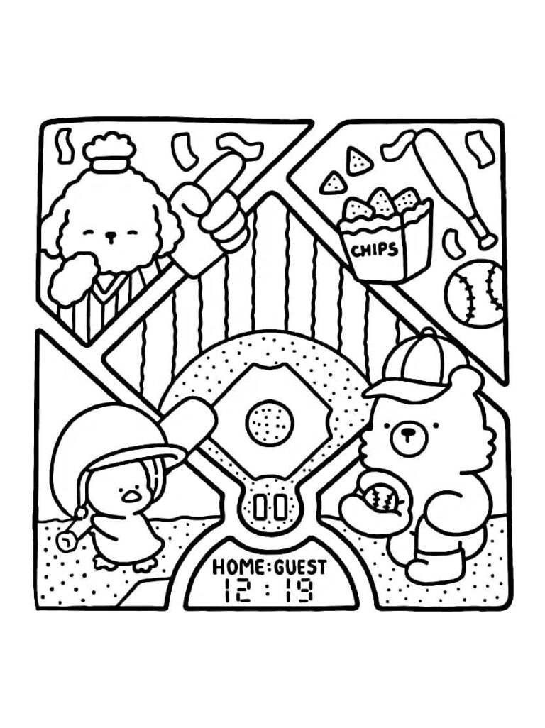 Comfy Days Coloring Pages for Kids - Coloriageenfants.com