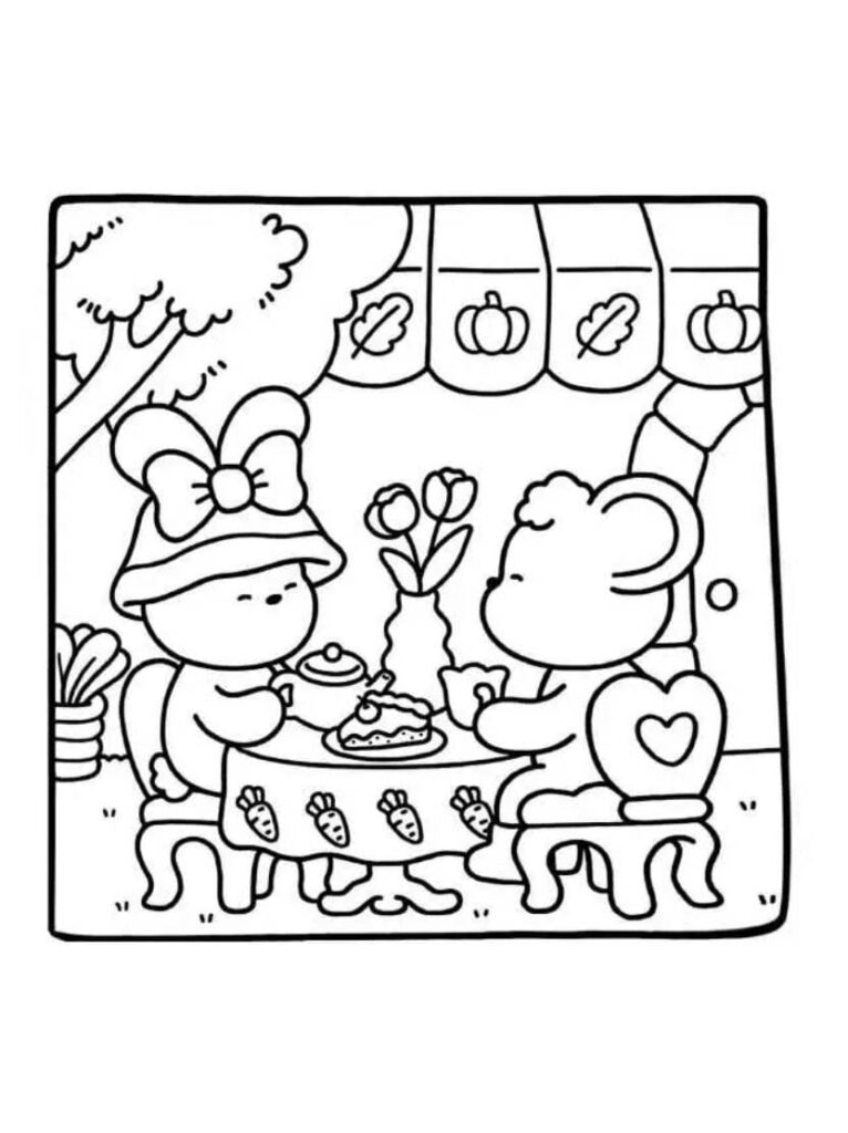 Comfy Days Coloring Pages for Kids - Coloriageenfants.com