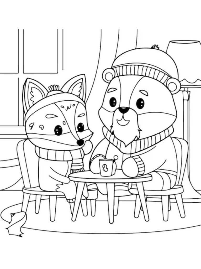 Comfy Days Coloring Pages for Kids - Coloriageenfants.com
