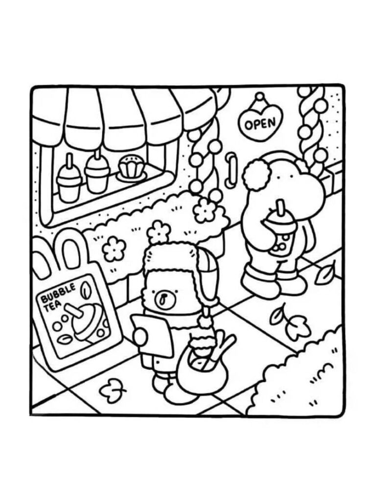 Comfy Days Coloring Pages for Kids - Coloriageenfants.com