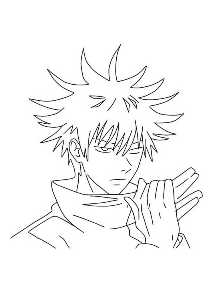 Satoru Gojo coloring for manga fans - Coloriageenfants.com